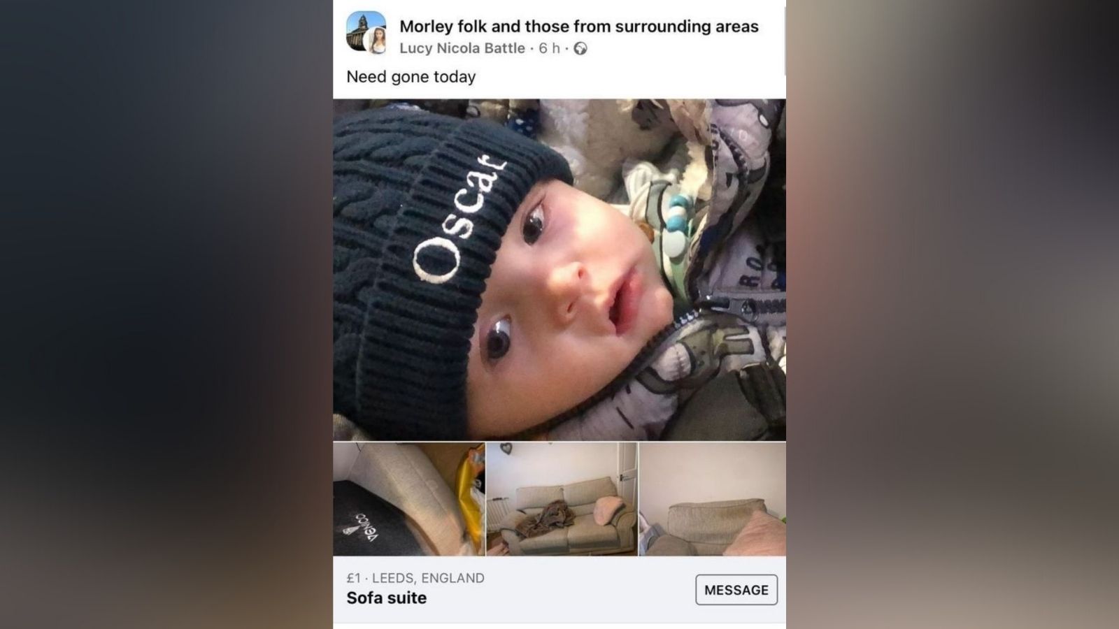 "Necesito que se vaya hoy": madre oferta bebé en Facebook por error ...