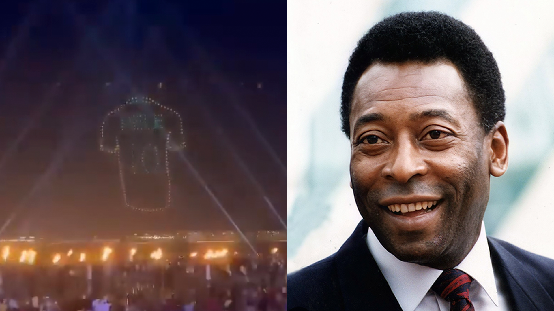 Con drones FIFA homenajea a Pelé por su delicado estado de salud | NVI ...