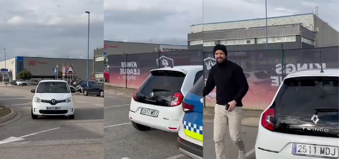 Piqué llega en Twingo a su liga intentando responder a Shakira | NVI ...