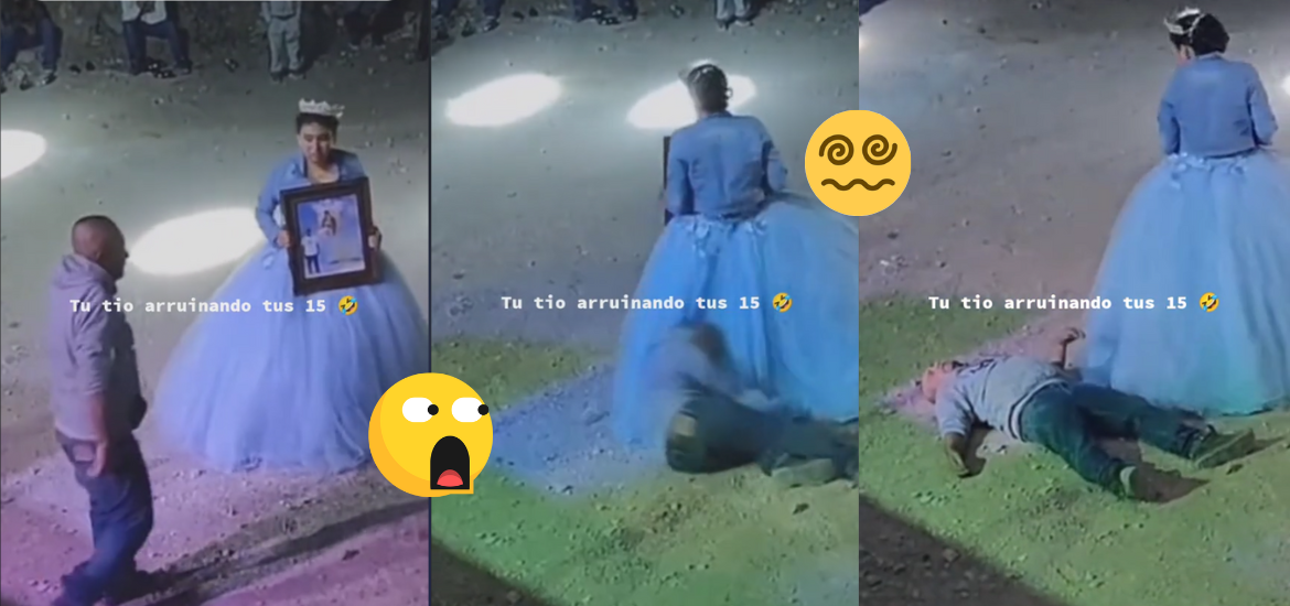 VIDEO| Hombre se cae de ebrio e interrumpe emotivo vals de quinceañera ...