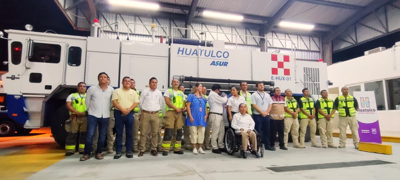 Recibe Huatulco potente vehículo contra incendios de ASUR | NVI Noticias