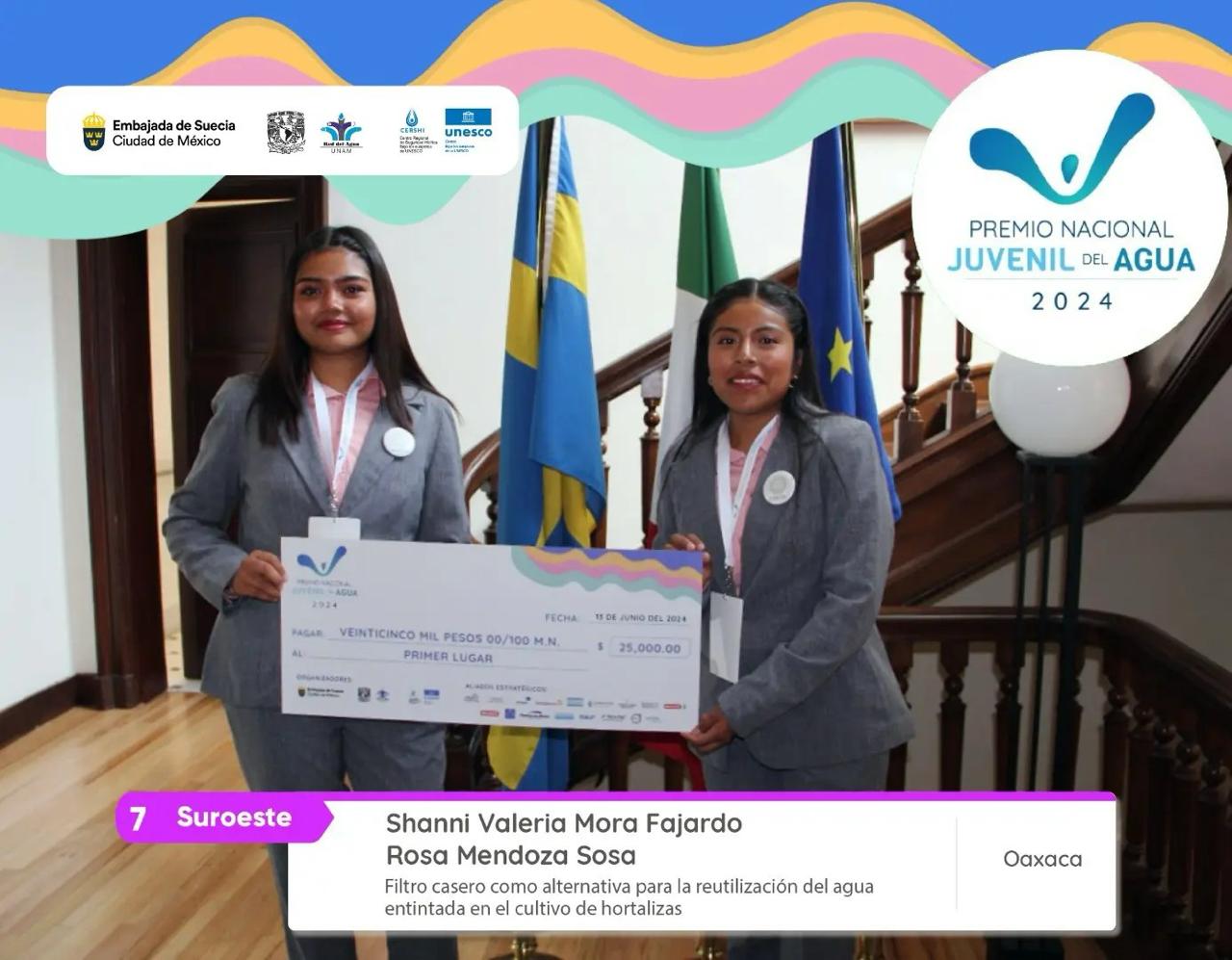 Jóvenes de Oaxaca obtienen el Premio Nacional Juvenil del Agua 2024 ...