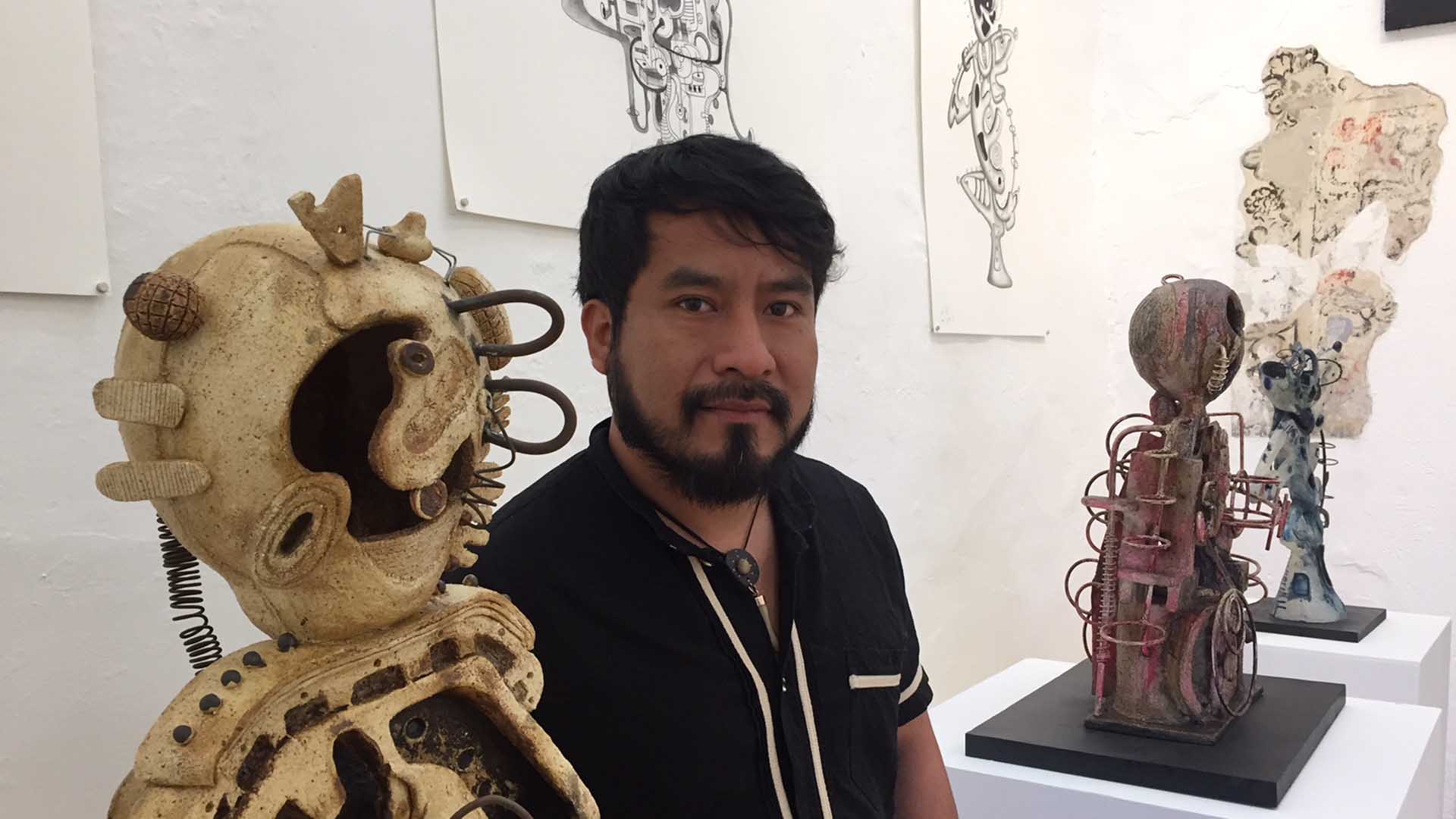 Exhibe Manuel Miguel esculturas en cerámica en Oaxaca | NVI Noticias