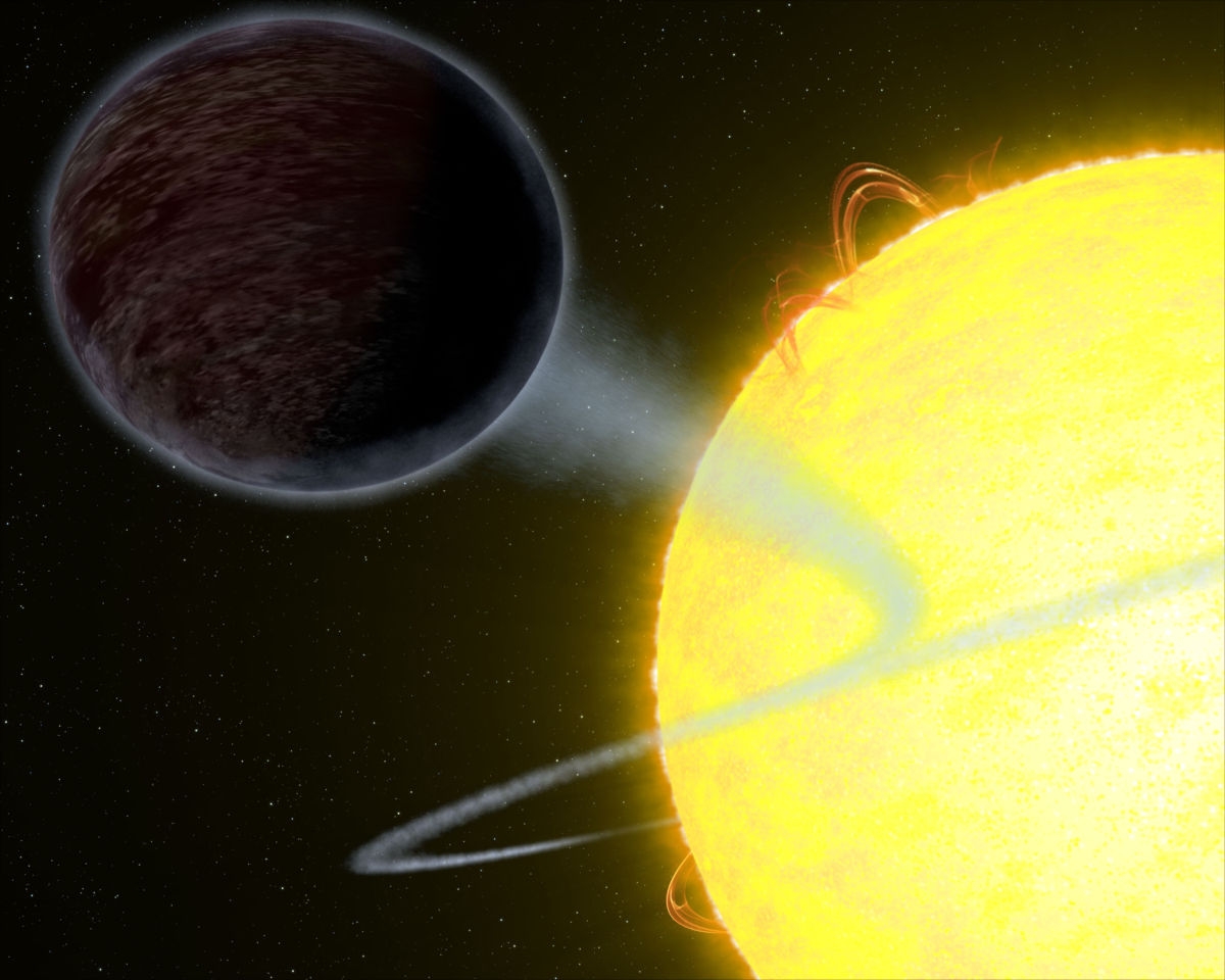 El telescopio espacial Hubble descubre un planeta negro que traga luz ...
